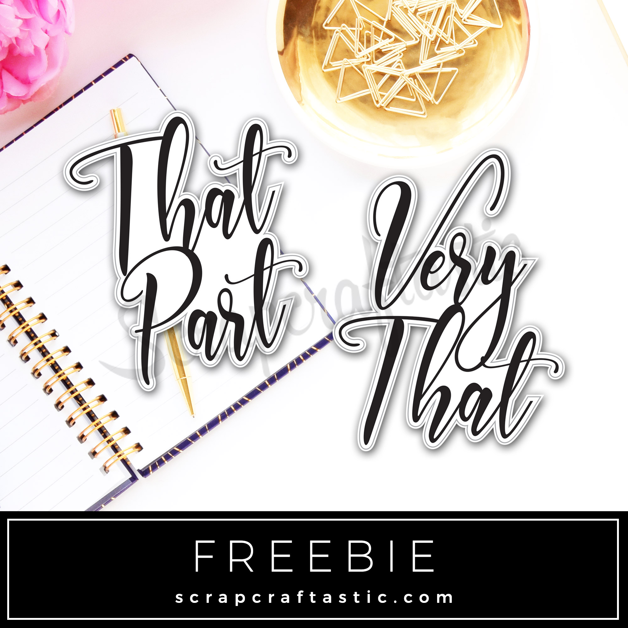 Very That Part Free Printable Graphic Clip Art or Die Cut Digital Download