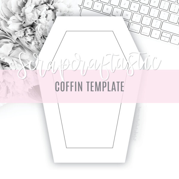 FREE DIY Coffin Shape Template – Scrapcraftastic